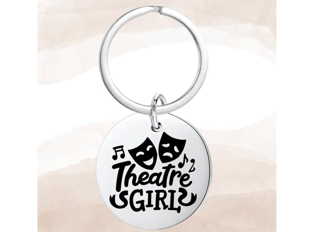 Drama Theater Keychain, Personalized Drama Name Engraved, Drama ...