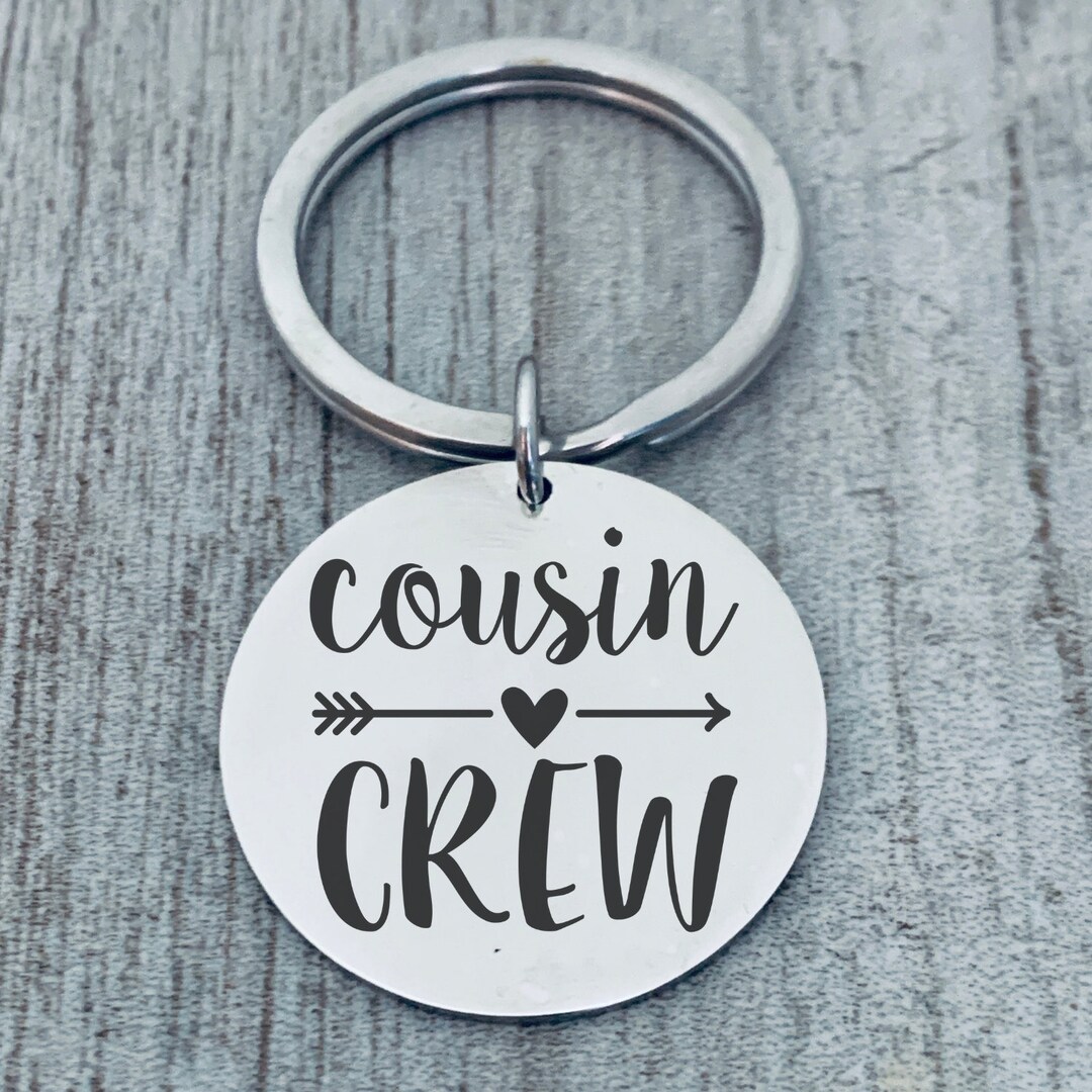 Cousin Gift, Cousin Crew Keychain, Cousin Jewelry, Cousin Birthday ...