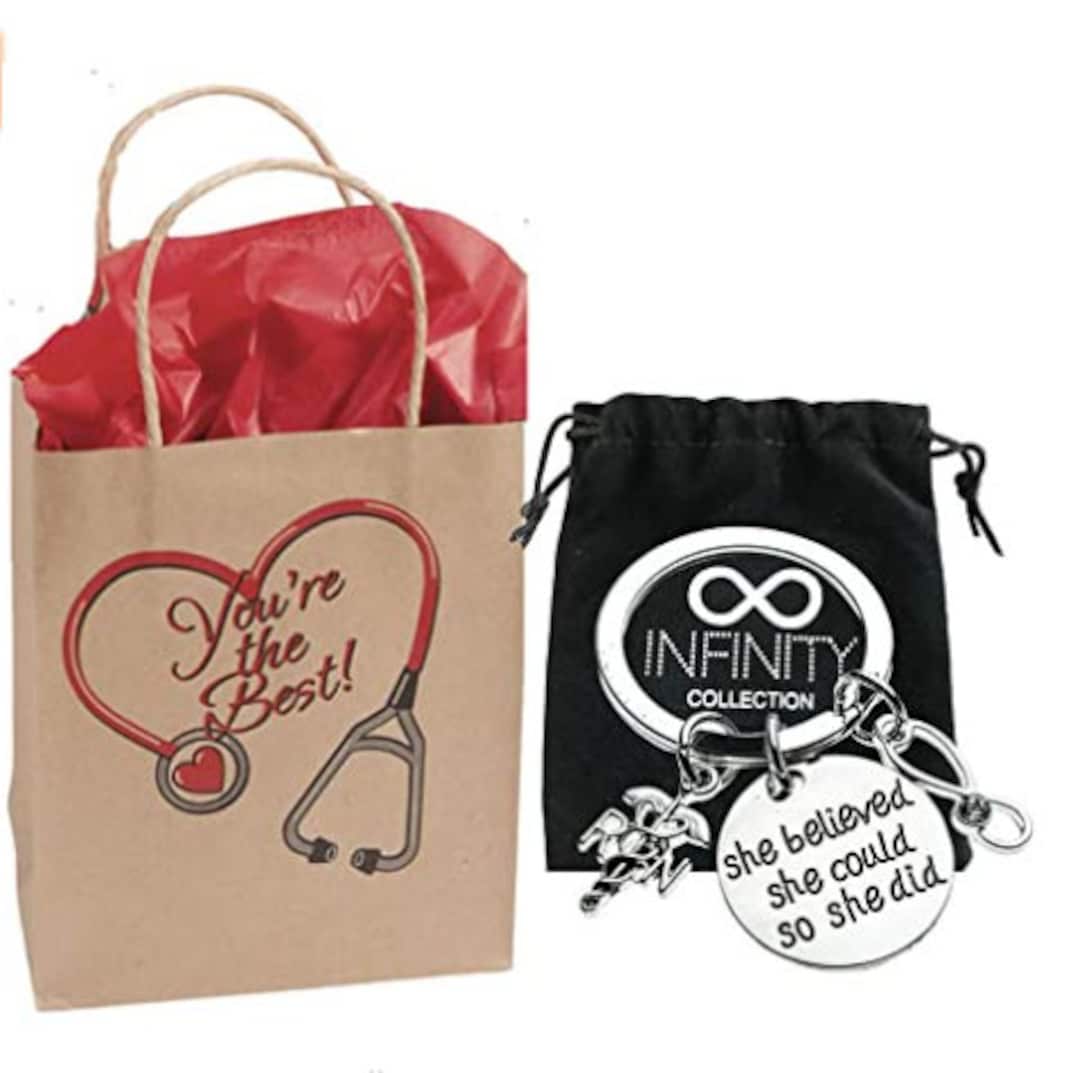 Infinity Collection Nurse Keychain & Gift Bag Set, Nurse Graduation ...