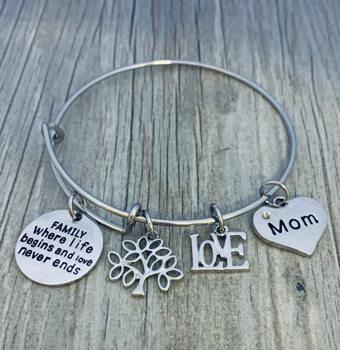 Family Tree Bracelet, Family Where Life Begins and Love Never Ends ...