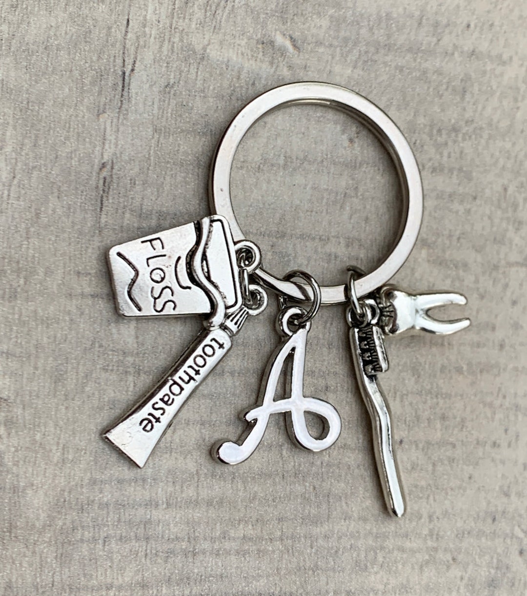 Personalized Dental Keychain, Dental Charm Keychain for Men and Women ...
