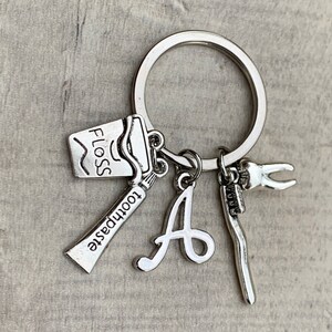 Personalized Dental Keychain, Dental Charm Keychain for Men and Women ...