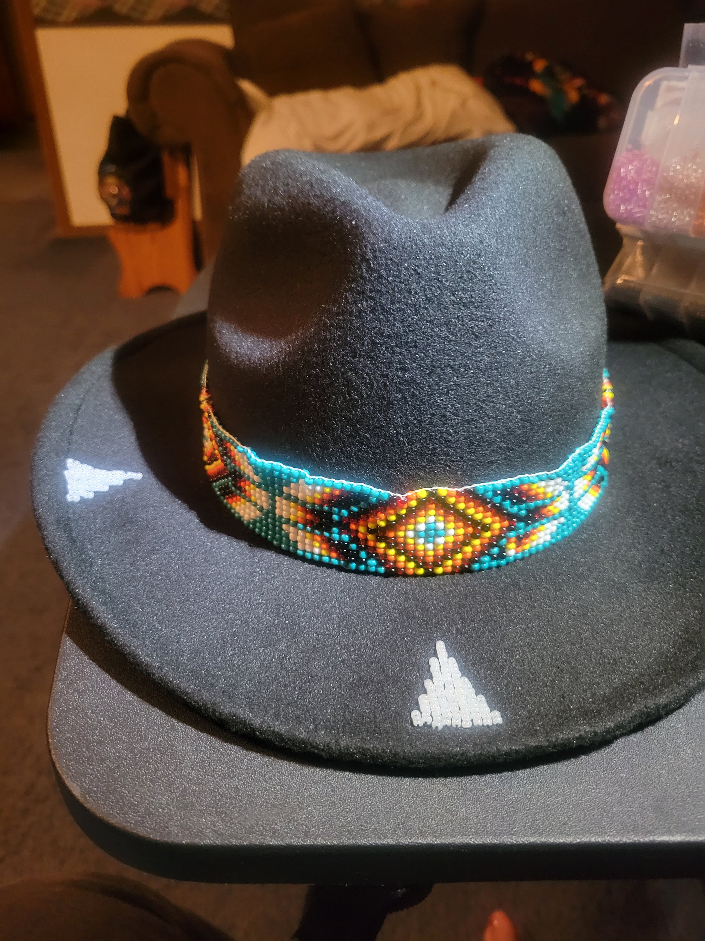 Beaded Fedora Hat - Etsy