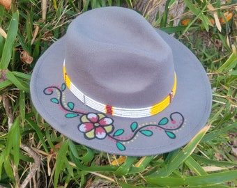 Unique Custom Hand Painted Fedora Hat - Etsy