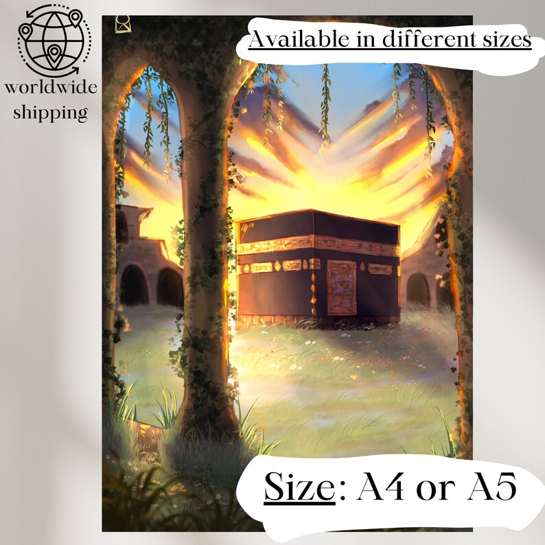 Mekka Kaaba Islamic Art Print - Etsy