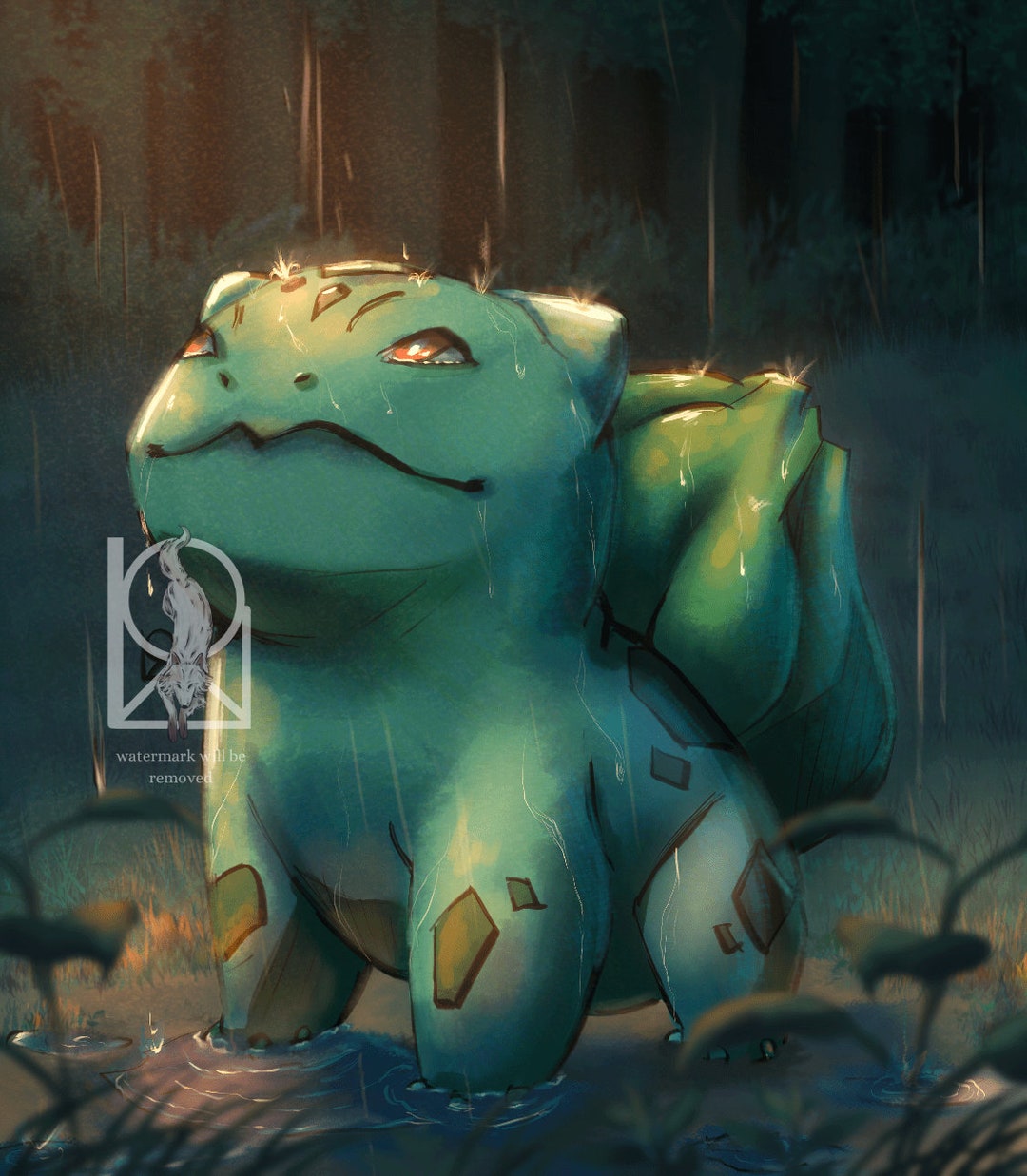 Pokemon Bulbasaur Art Print - Etsy
