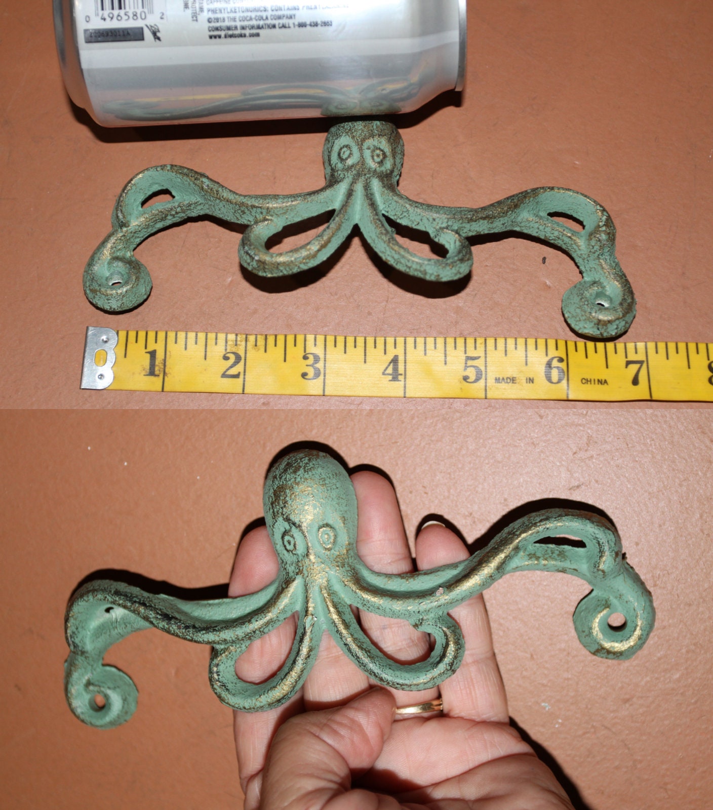 Beach Furniture Drawer Pulls Octopus Design 6 7/8 Inch Cast - Etsy