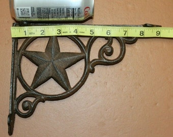 Set of 2 WESTERN STAR Brackets Cast Iron Shelf Brackets Farmhouse ...