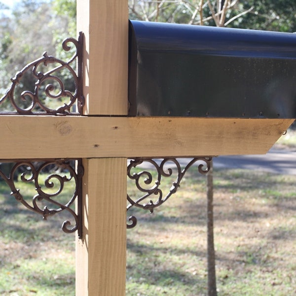 Cast Iron Mailbox Victorian - Etsy