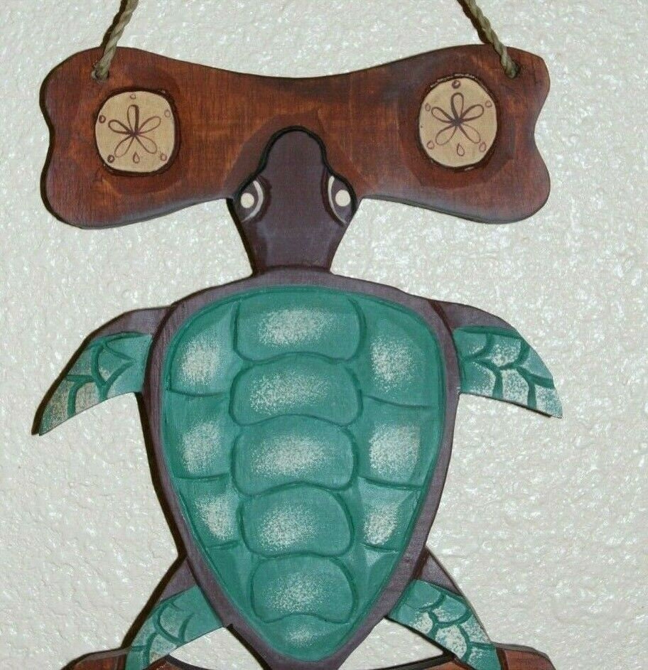 Sea Turtle Welcome Home Decor Hand Painted Wood Sign Fast - Etsy
