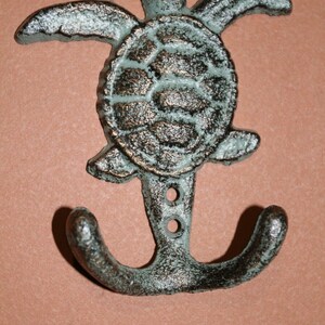 Octopus Sea Turtle Wall Hooks / Beach Bathhouse Wall Hook Bar / Cast ...