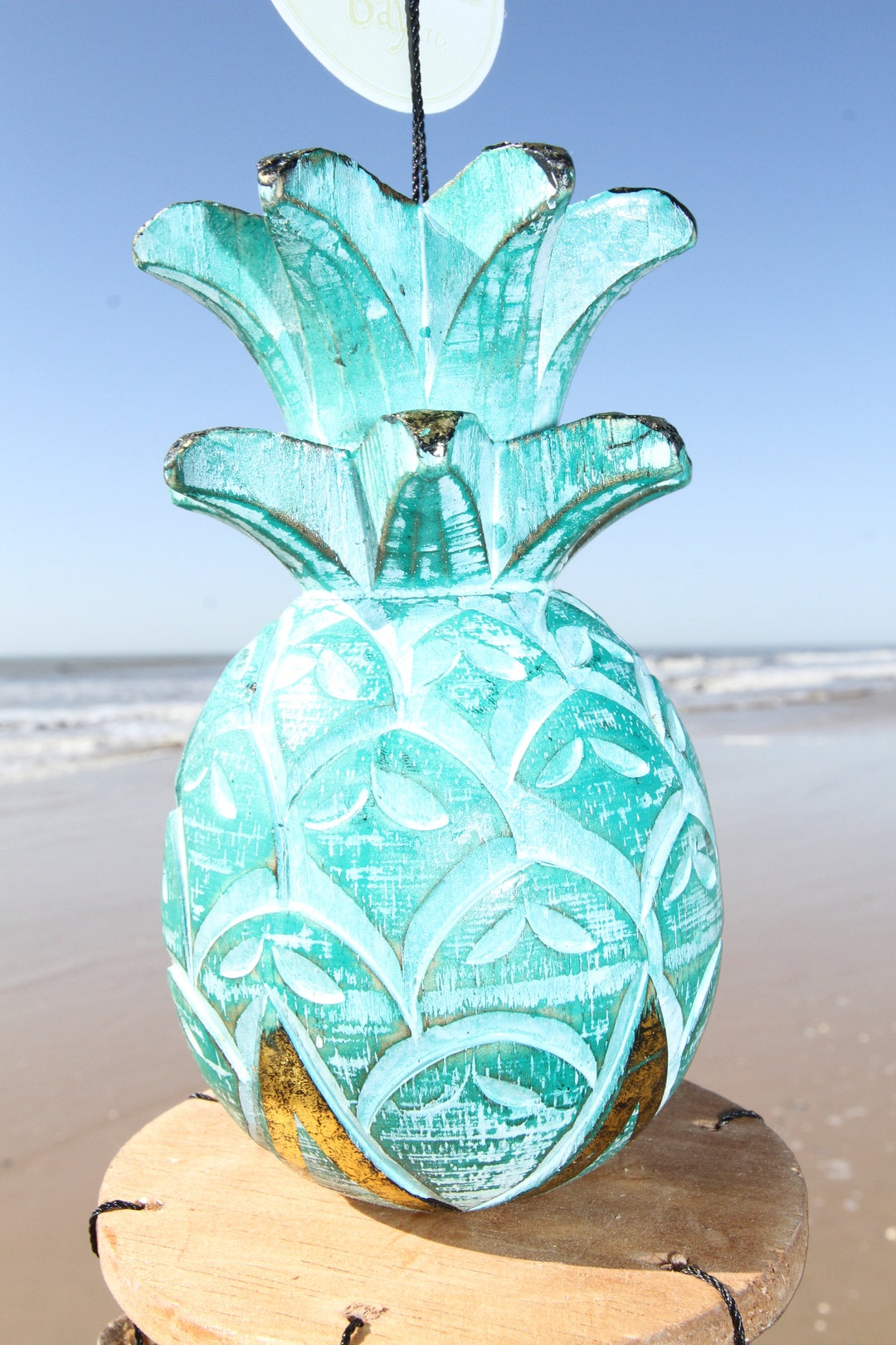 Lucky Pineapple Wind Chime, Tropical Hanging Decor, Mothers Day Gift ...