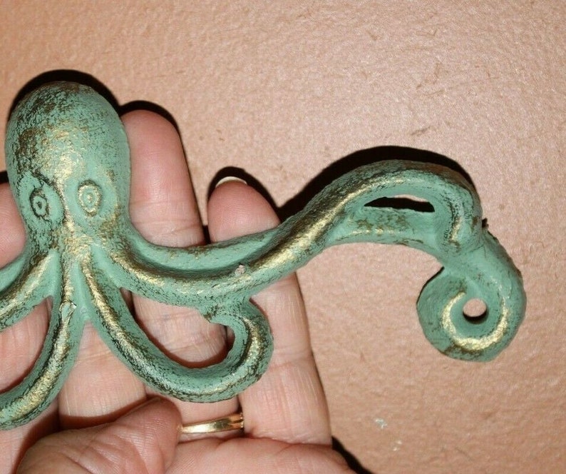 Beach Furniture Drawer Pulls Octopus Design 6 7/8 Inch Cast - Etsy