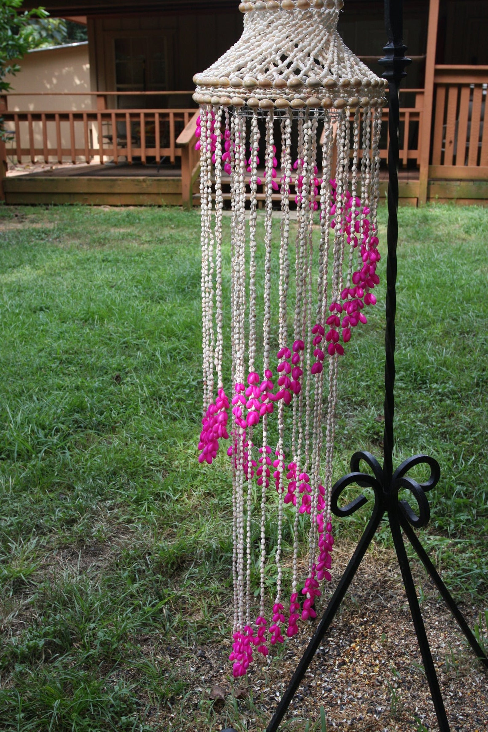Extra Large Cascading Pink Seashells Wind Chime / 38 Inch - Etsy