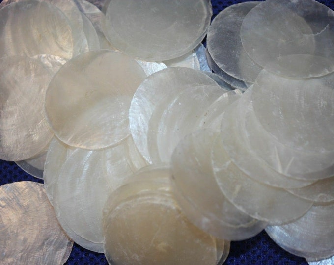 Capiz Rounds / Top Quality / Bulk Priced 1 1/2 Inch, CZ-321 Fast Free ...