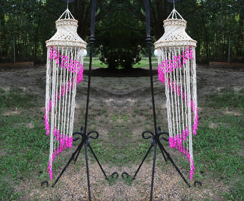 Extra Large Cascading Pink Seashells Wind Chime / 38 Inch - Etsy