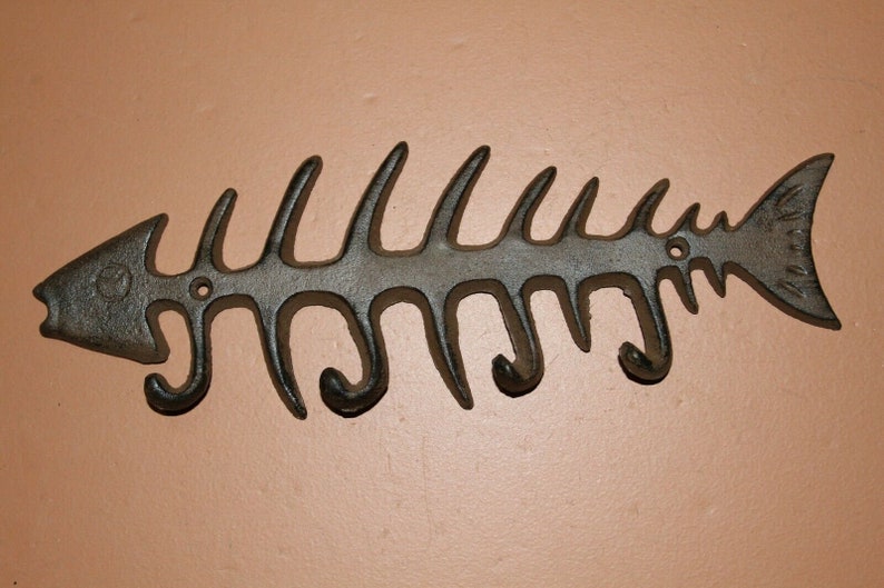 Beach House Key Rack Saltwater Fishing Theme Cast Iron N-33s - Etsy