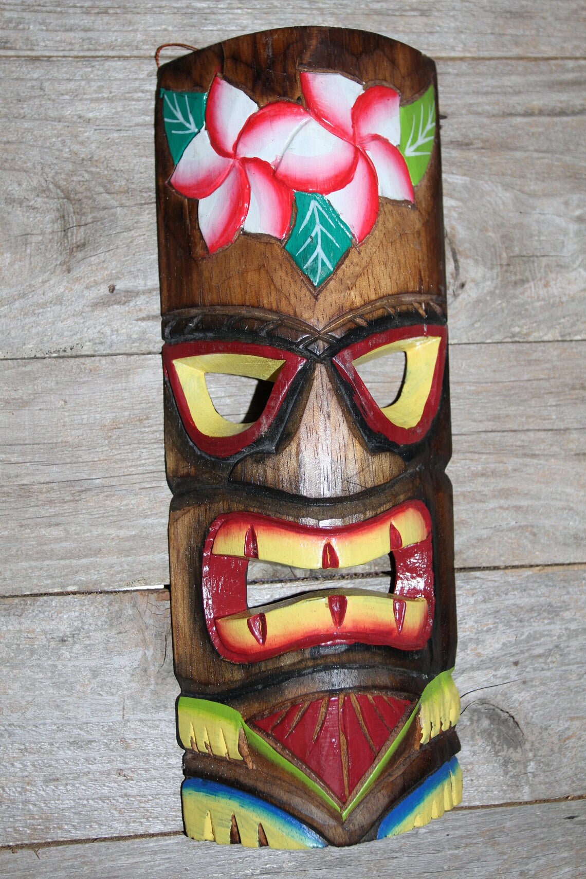 Bahamiam Tiki Bar Decor Tiki Paddle Tiki Mask Wall Hanging - Etsy