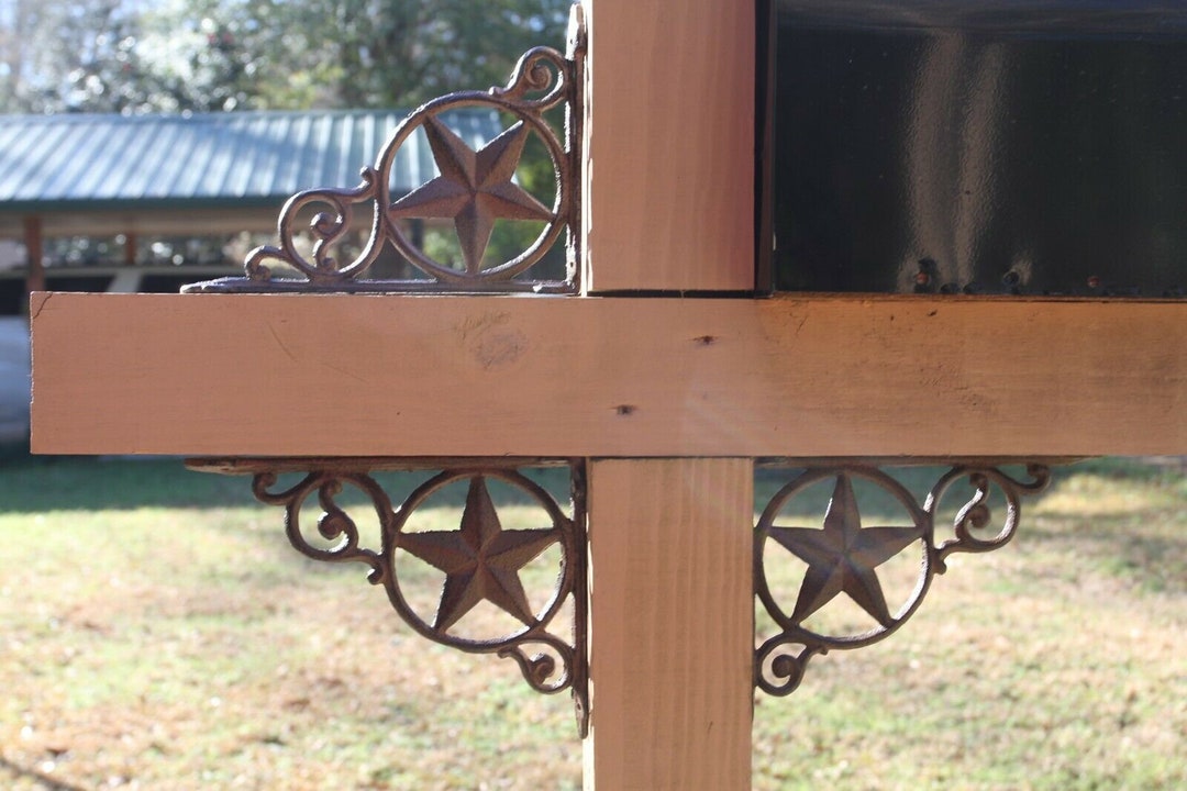 Barn Star Mailbox Post Corbel Cast Iron B-19 - Etsy