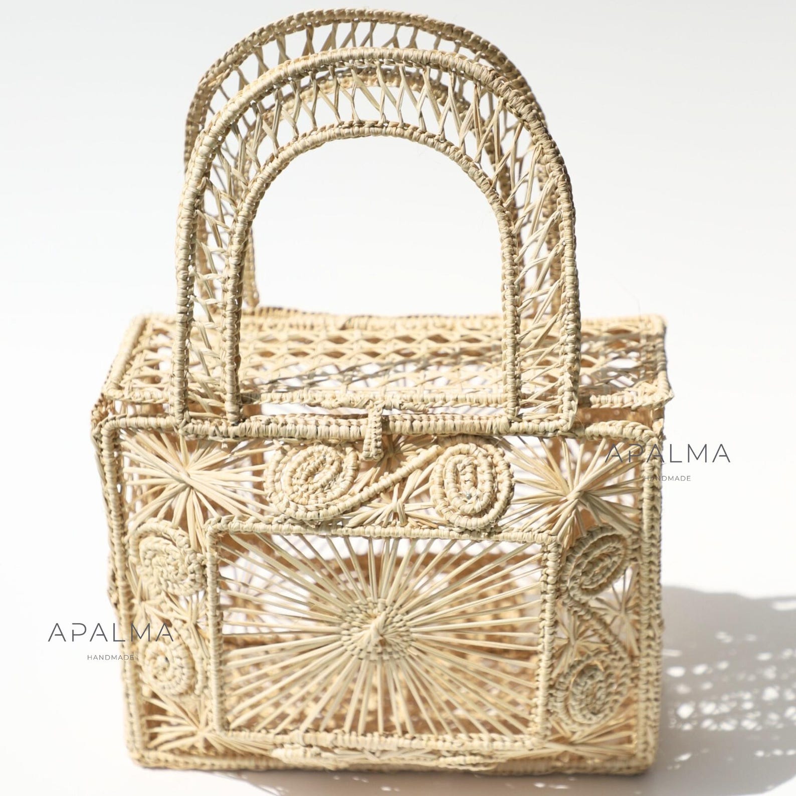 Straw Bag - Hand Woven Iraca Palm Bag, Top Handle Purse - Sandra Bag - Etsy