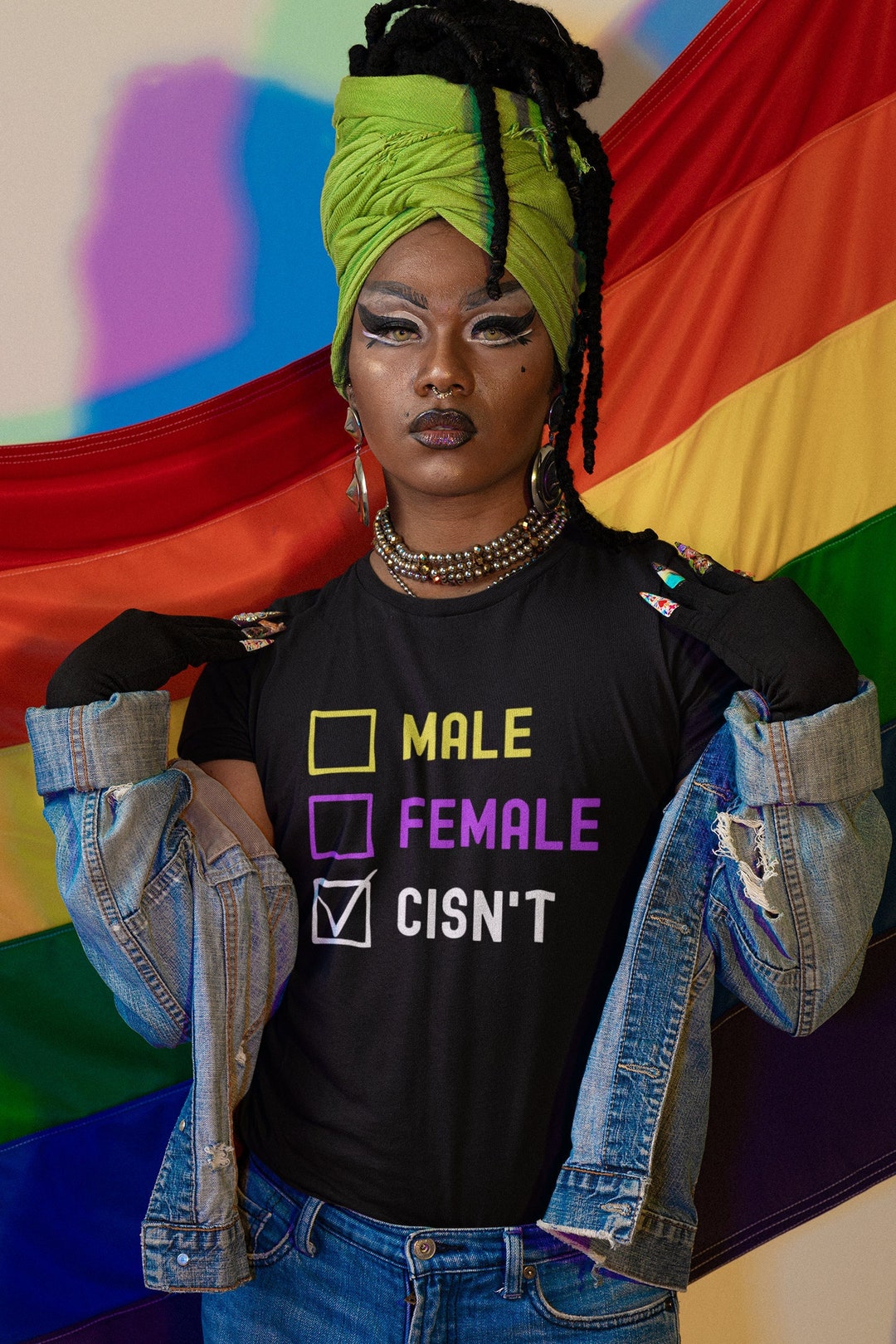 Cisn't Non Binary Shirt, Enby Shirt, Enby Pride, NB Pride T-shirt, Omnisexual Pride, Non-binary ...