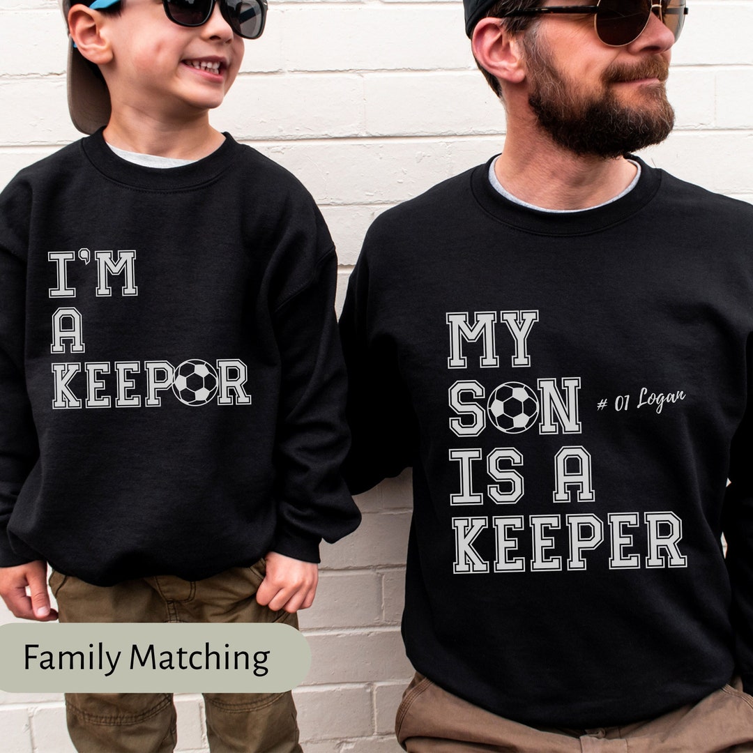 Father and Son Matching Sweaters Personalized, My Son is a Keeper ...
