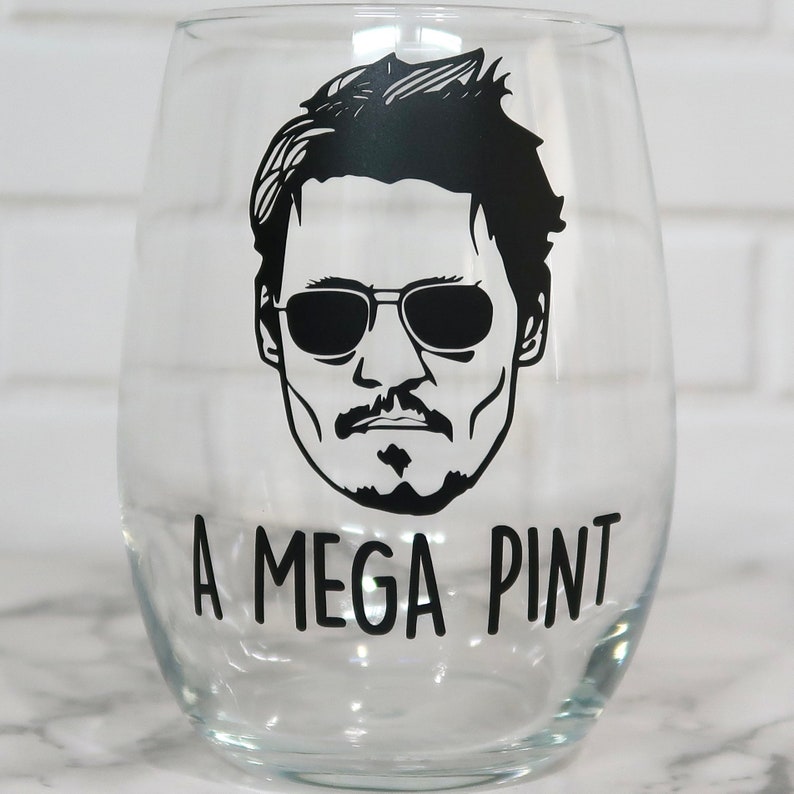 Mega Pint Wine Glass Johnny Short Wine Glass Mega Pint - Etsy