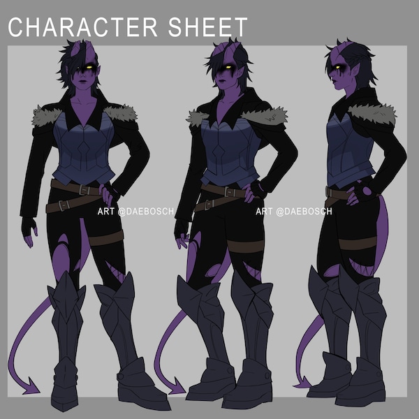 Reference Sheet Vtuber - Etsy