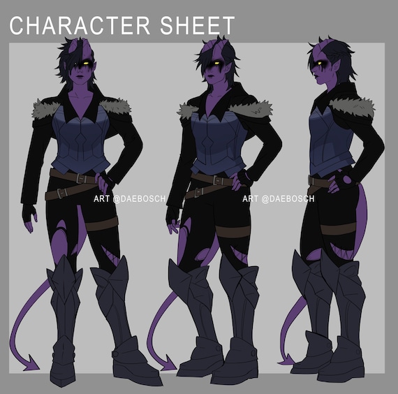 Character Design /reference Sheet/ Turn Around Flat Color - Etsy