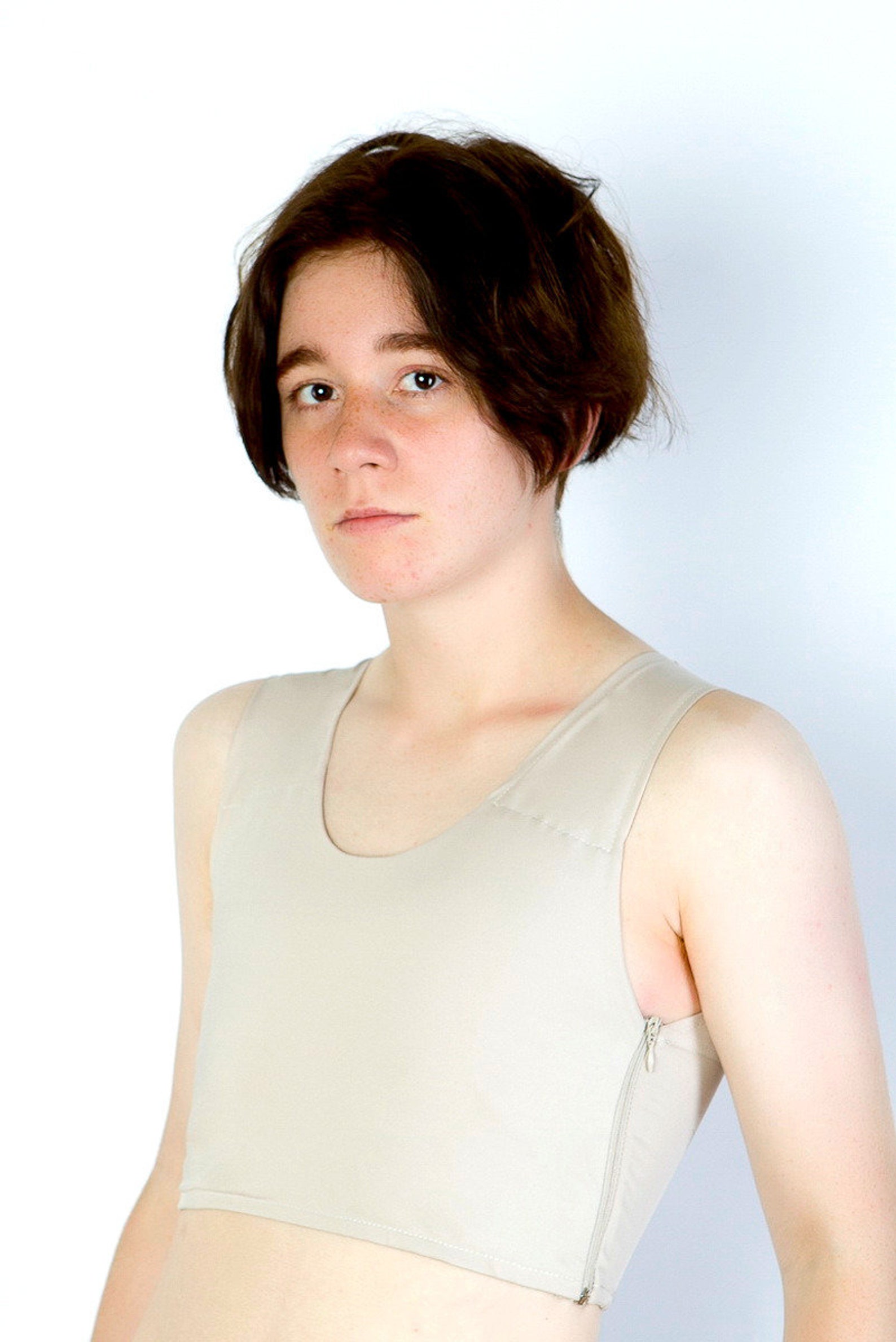 Binder With Zipper Chest Binder For Transgender Sport Bra Etsy Uk