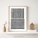 Black and White Stripes Geometric Printable Digital Download Neutral ...