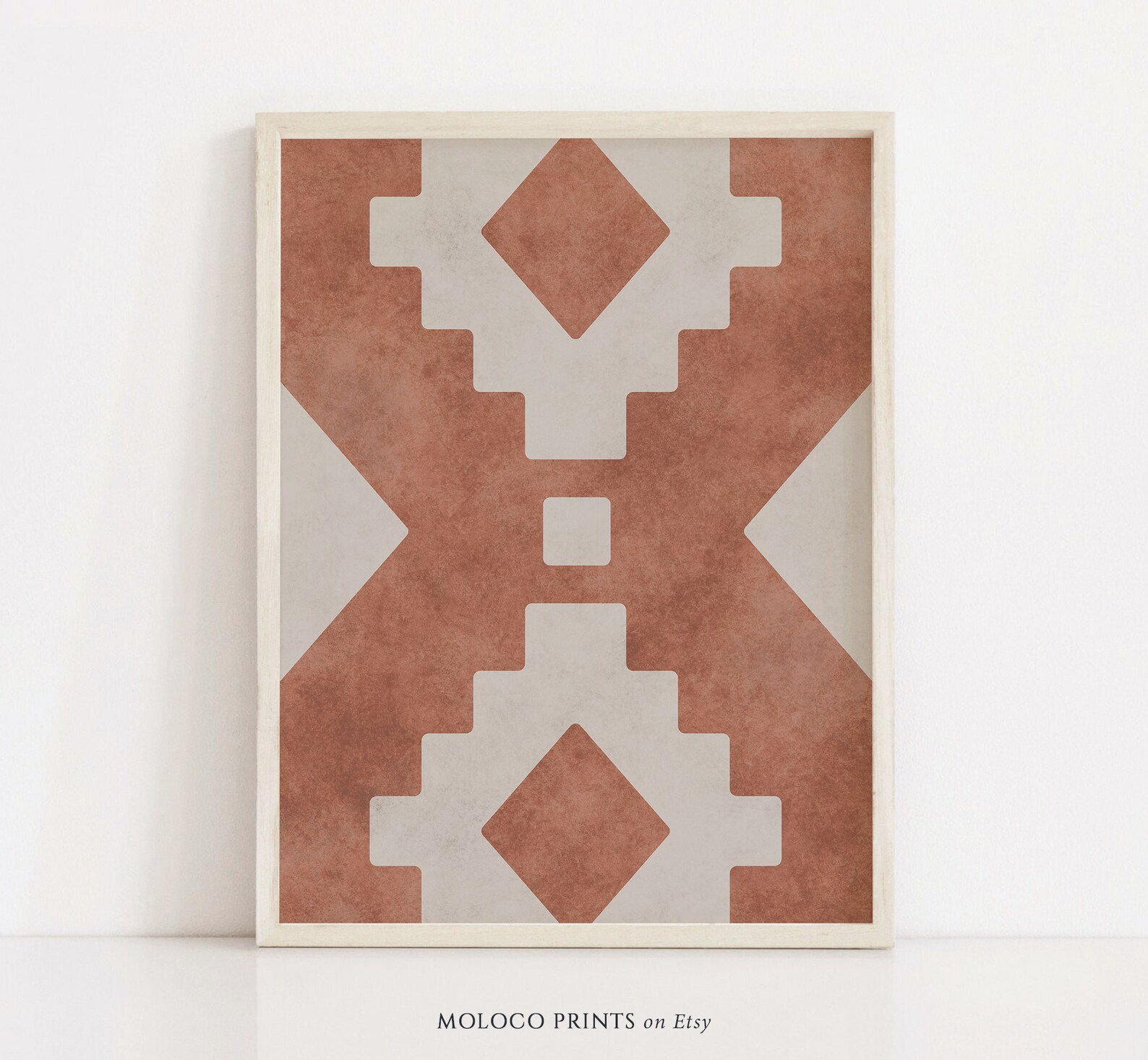 Bronze Boho Aztec Print Abstract Printable Wall Art Neutral - Etsy