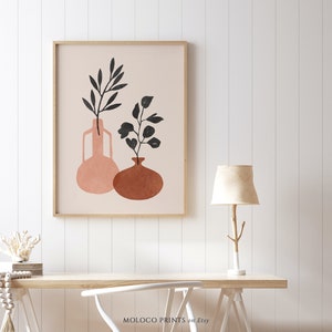 Abstract Boho Still Life, Printable Wall Art, Instant Digital Download ...