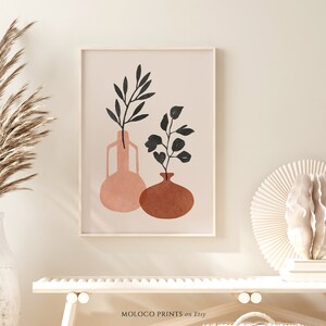 Abstract Boho Still Life, Printable Wall Art, Instant Digital Download ...