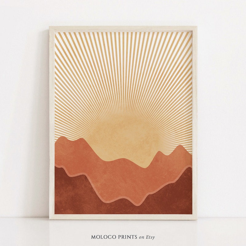 Abstract Sunrise Art - Etsy