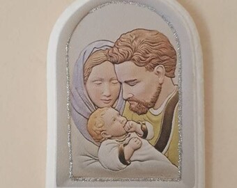 HOLY FAMILY Icon Hanging or Standing Picture Frame Hand Made | Etsy