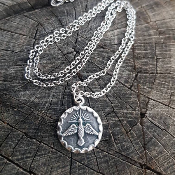 Holy Spirit Necklace - Etsy