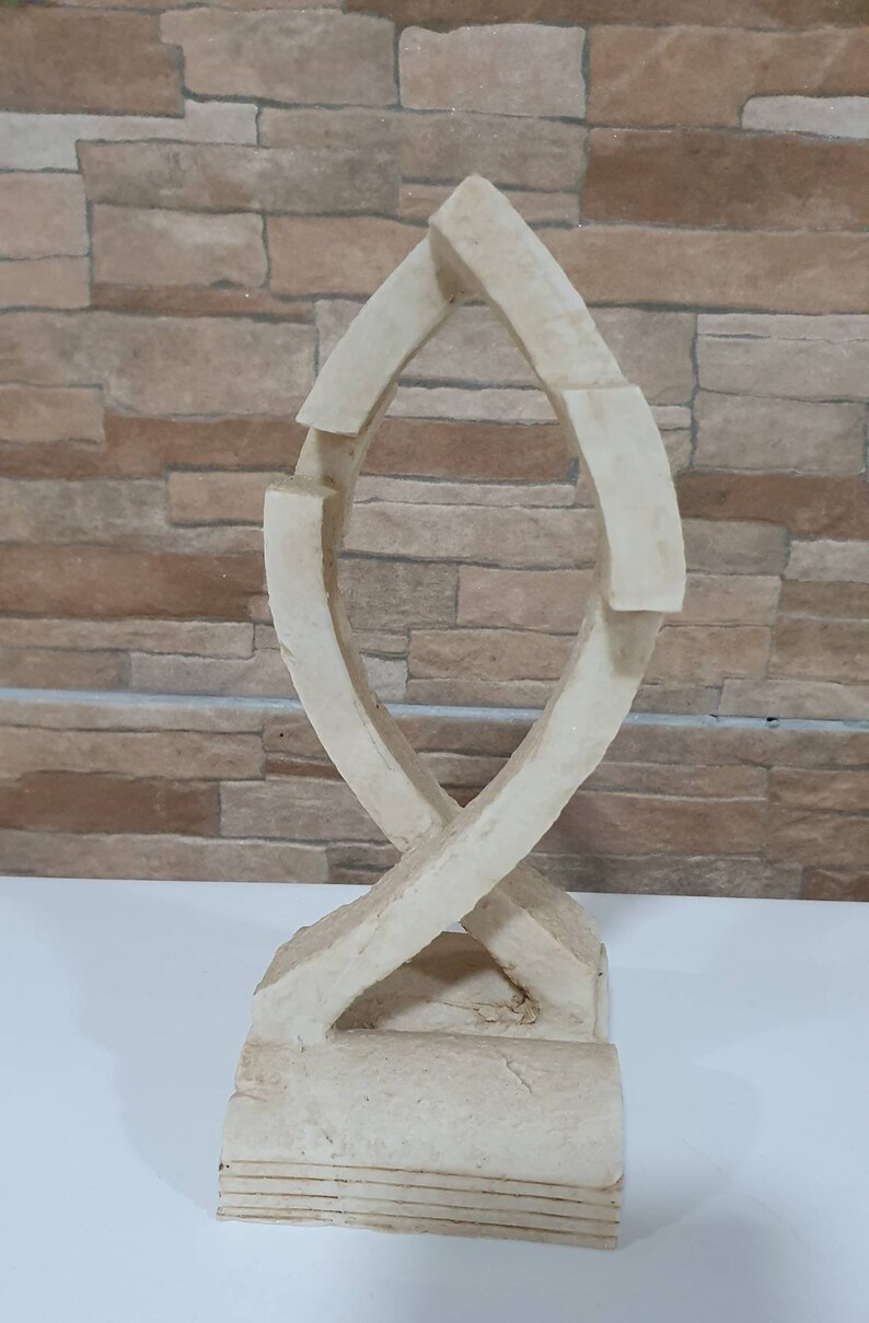 Jesus Cross Fish Statue, Christian Art Figure Jesus Who Ever Believes ...