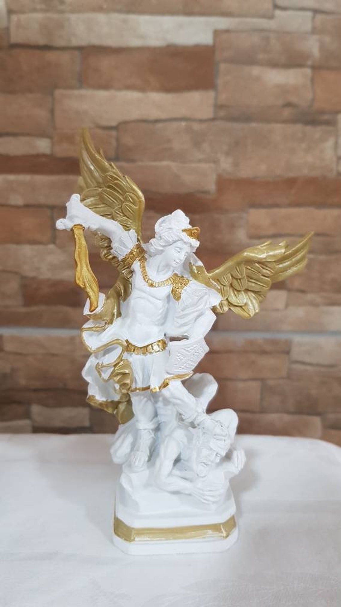 St Michael Statue Archangel Michael Figurine Christian | Etsy
