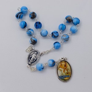 St Dymphna Chaplet Rosary Patron Saint of Anxiety Depression Autism ...