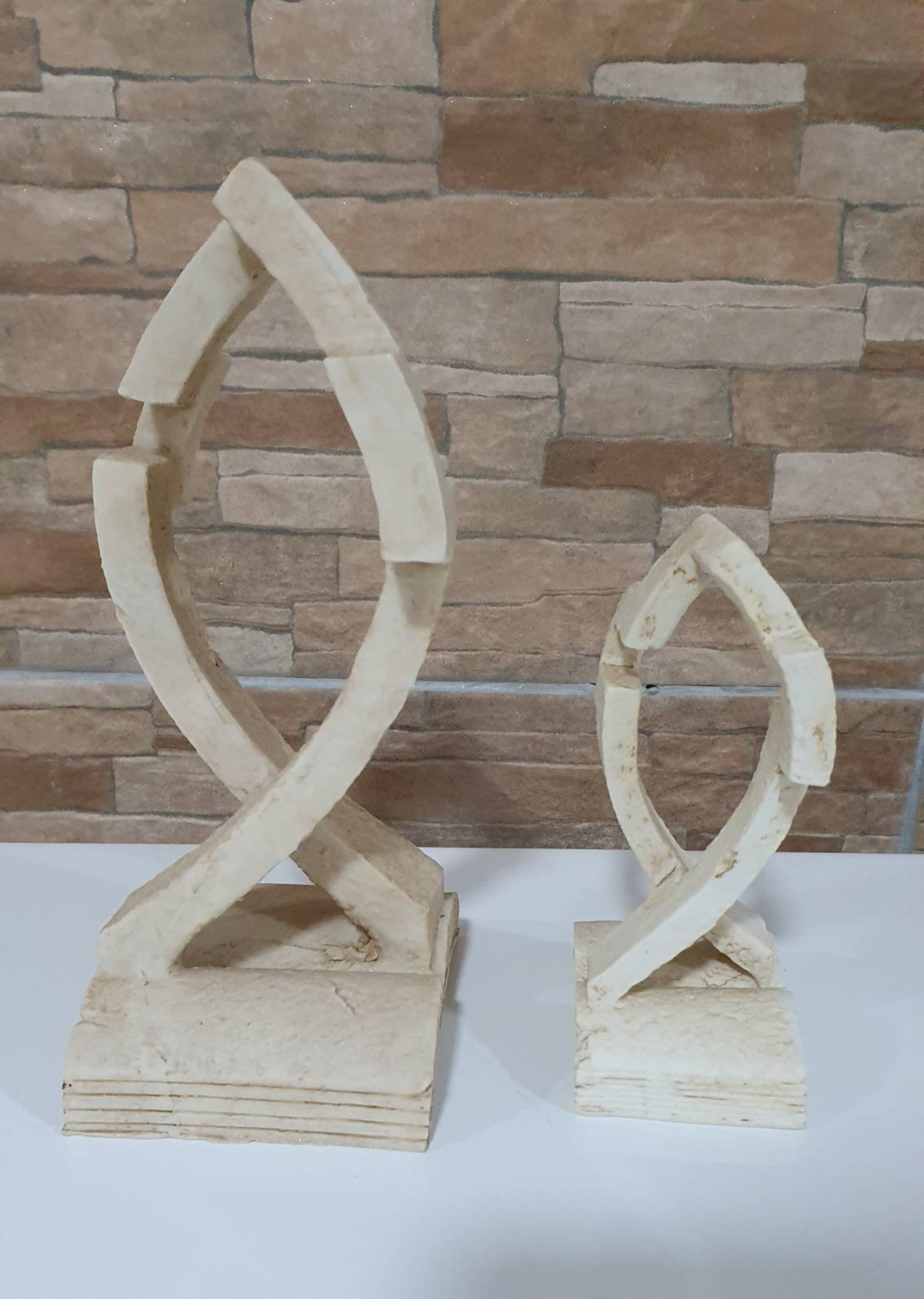 Jesus Cross Fish Statue, Christian Art Figure Jesus Who Ever Believes ...