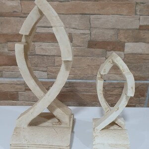 Jesus Cross Fish Statue, Christian Art Figure Jesus Who Ever Believes ...