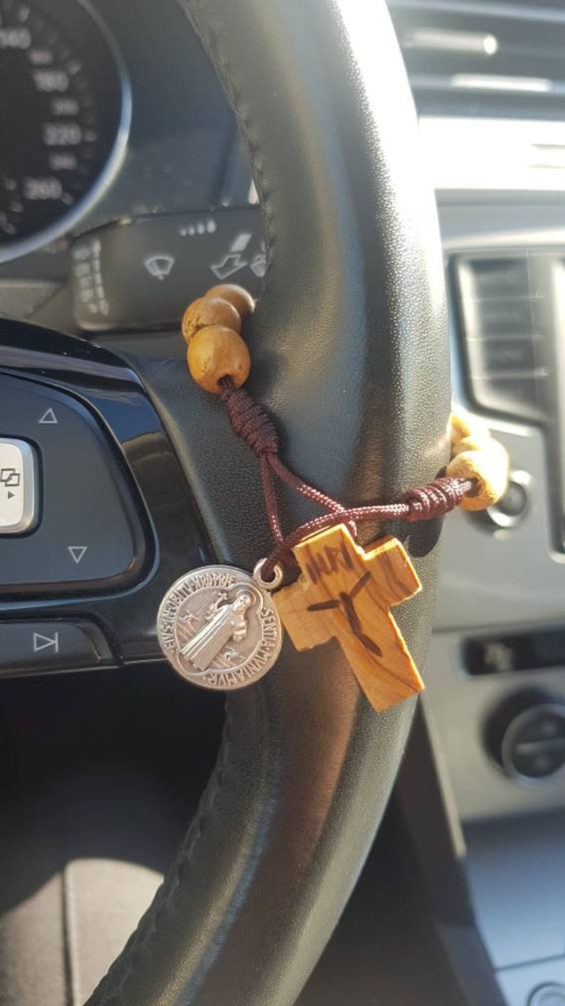 Catholic Car Rosary Auto Rosary Wooden Car Rosary Pastor | Etsy