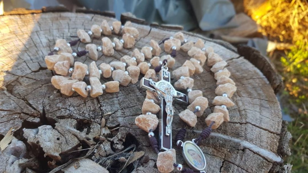 Stone Wall Rosary, Handcrafted Stone Rosary From Medjugorje, Unique ...