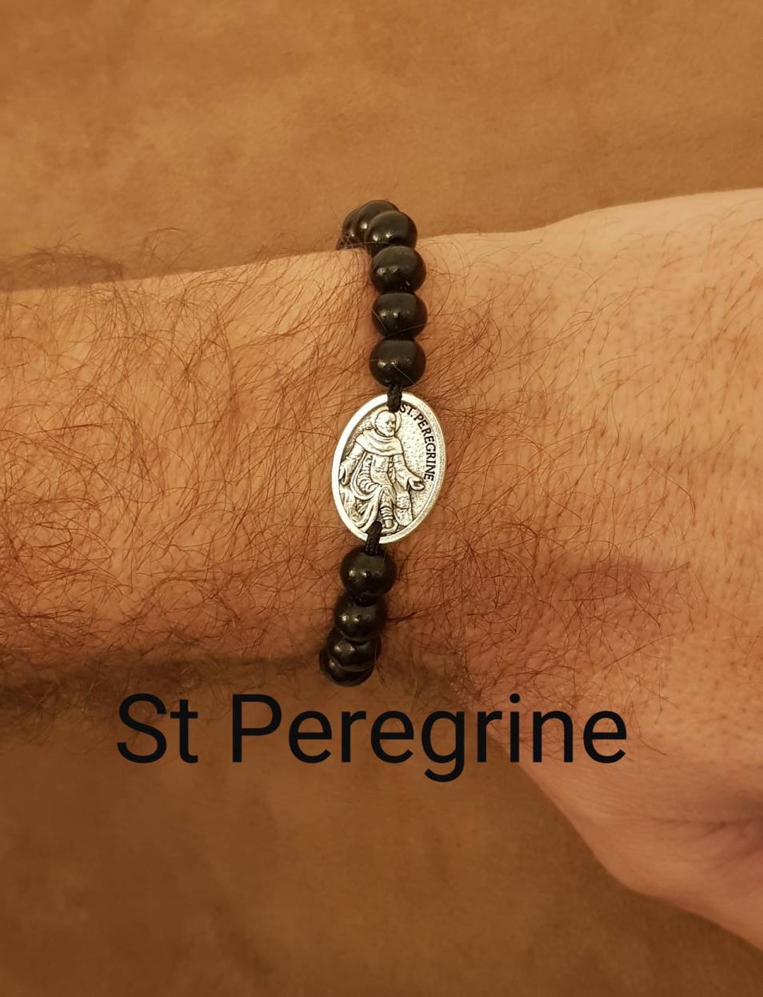 Patron Saint Bracelet, St Peregrine Medal Bracelet, Patron Saint of ...