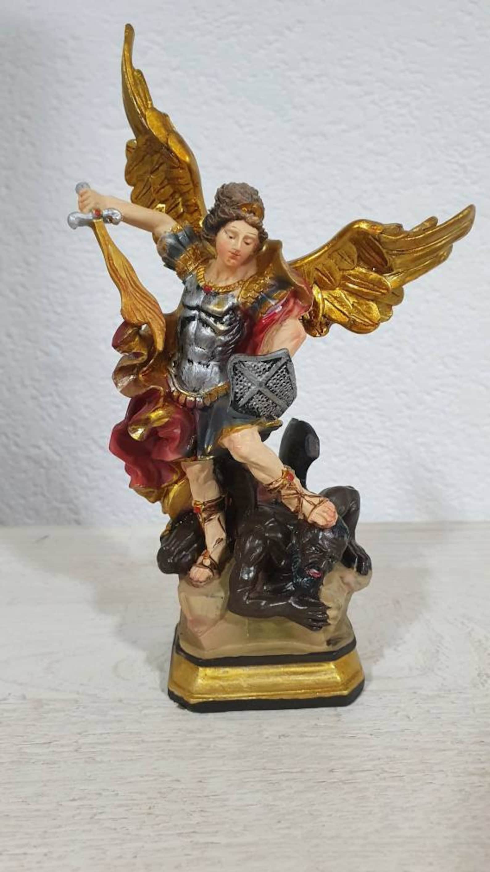 Archangel Michael Statue St Michael Statue Archangel Figurine - Etsy