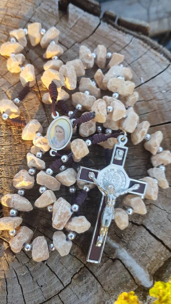 Stone Wall Rosary, Handcrafted Stone Rosary From Medjugorje, Unique ...