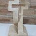 Jesus Cross Fish Statue, Christian Art Figure Jesus Who Ever Believes ...