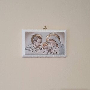 Icon Holy Family, Hanging or Standing Picture Frame, Hand Made Holy ...
