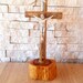 Standing Wood Cross, Table Altar Cross Home Decor Standing Cross With ...